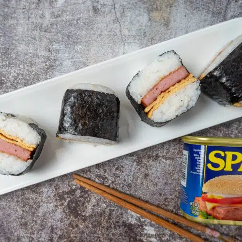 Simple Spam Musubi With Egg