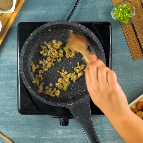 Easy Chicken Sausage Gumbo Topped Fries