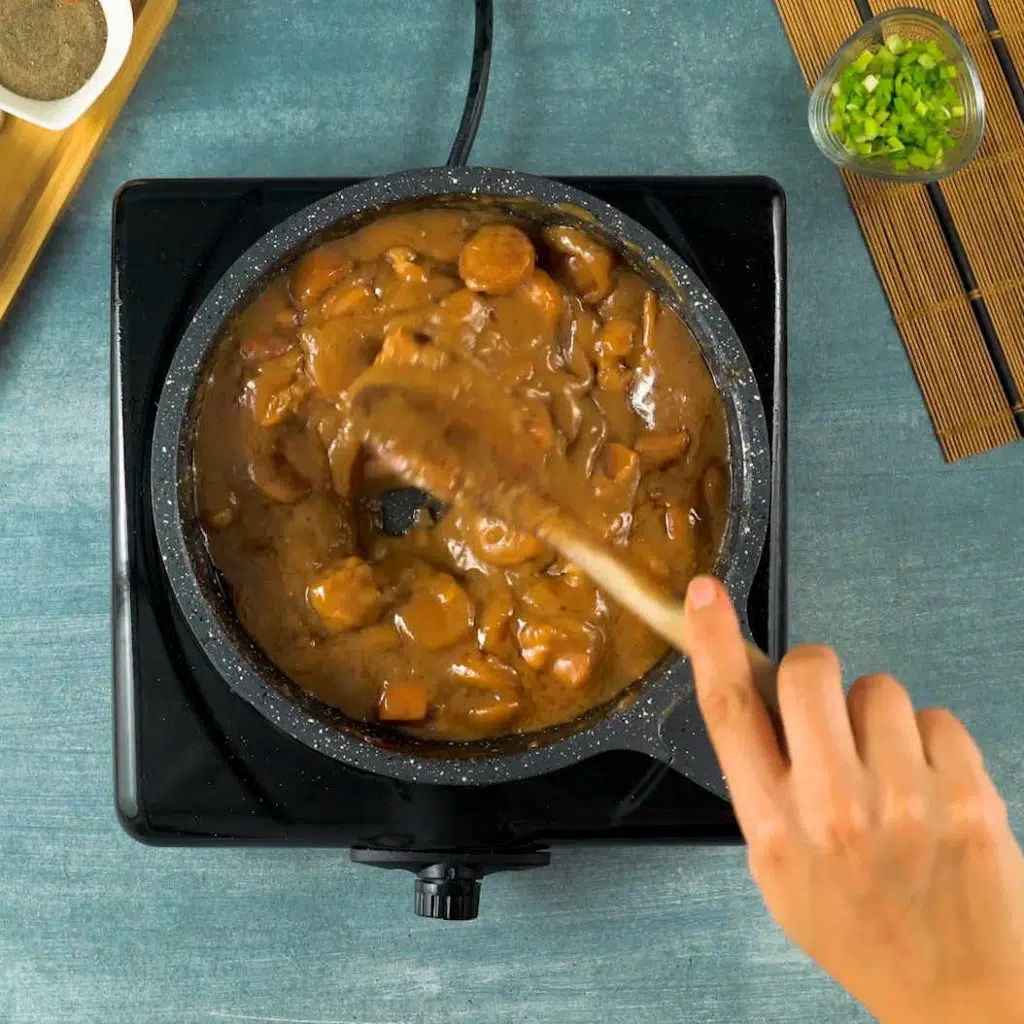 Easy Chicken Sausage Gumbo Topped Fries