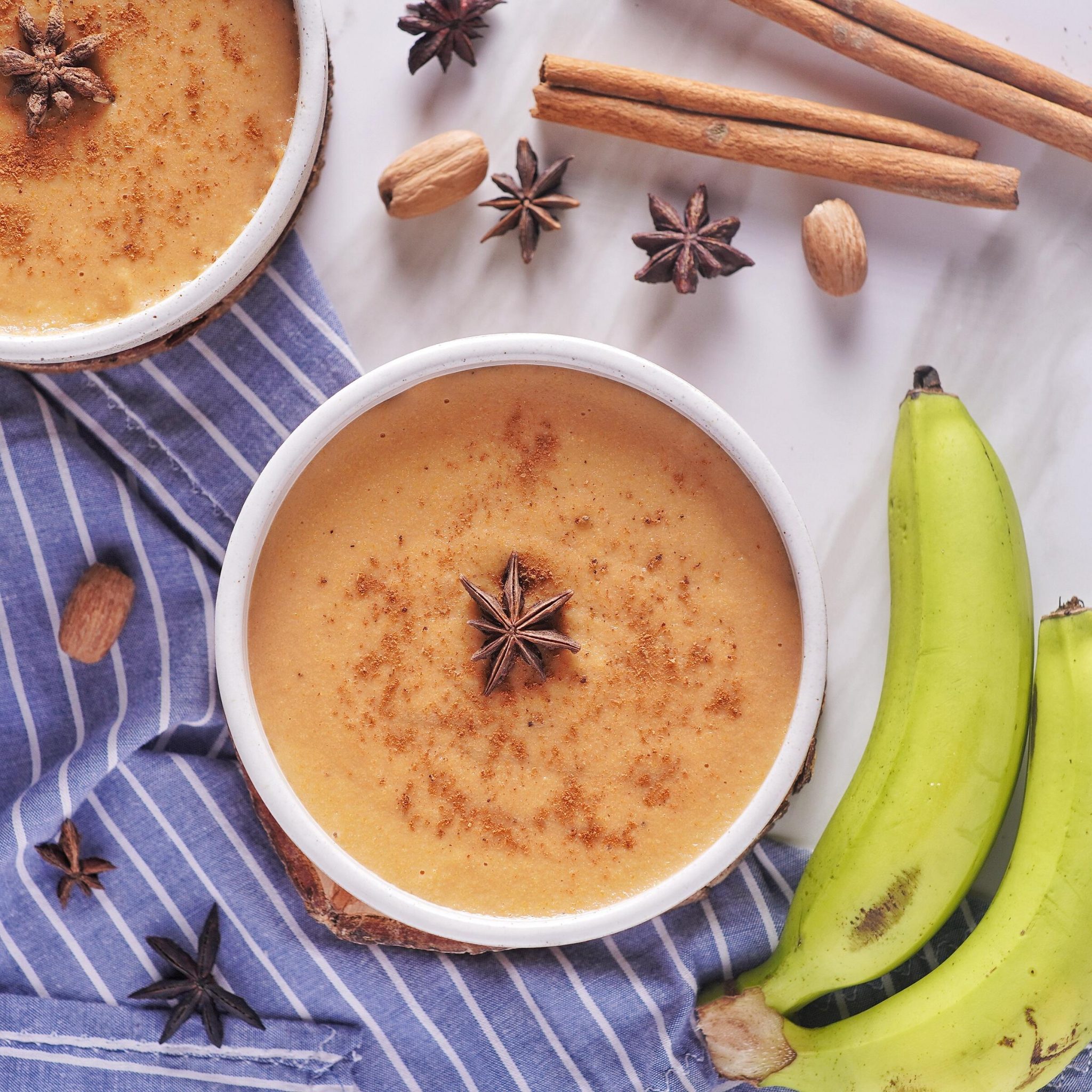Homemade Haitian Plantain Porridge Breakfast