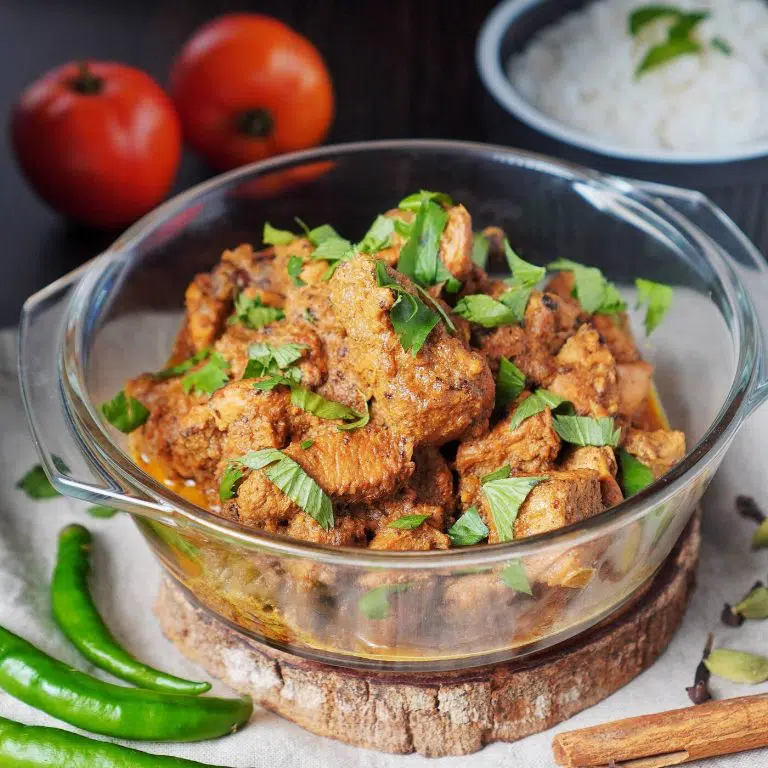 Spicy Homemade Chicken Curry Lucknowi Style