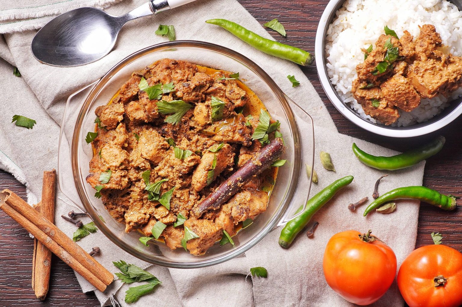 Spicy Homemade Chicken Curry Lucknowi Style