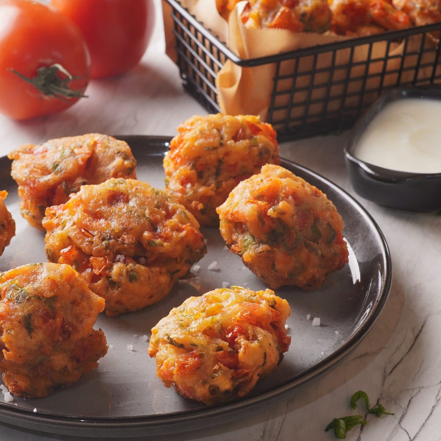 Easy Greek Tomato Balls