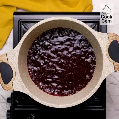 Homemade Red Wine Simple Syrup