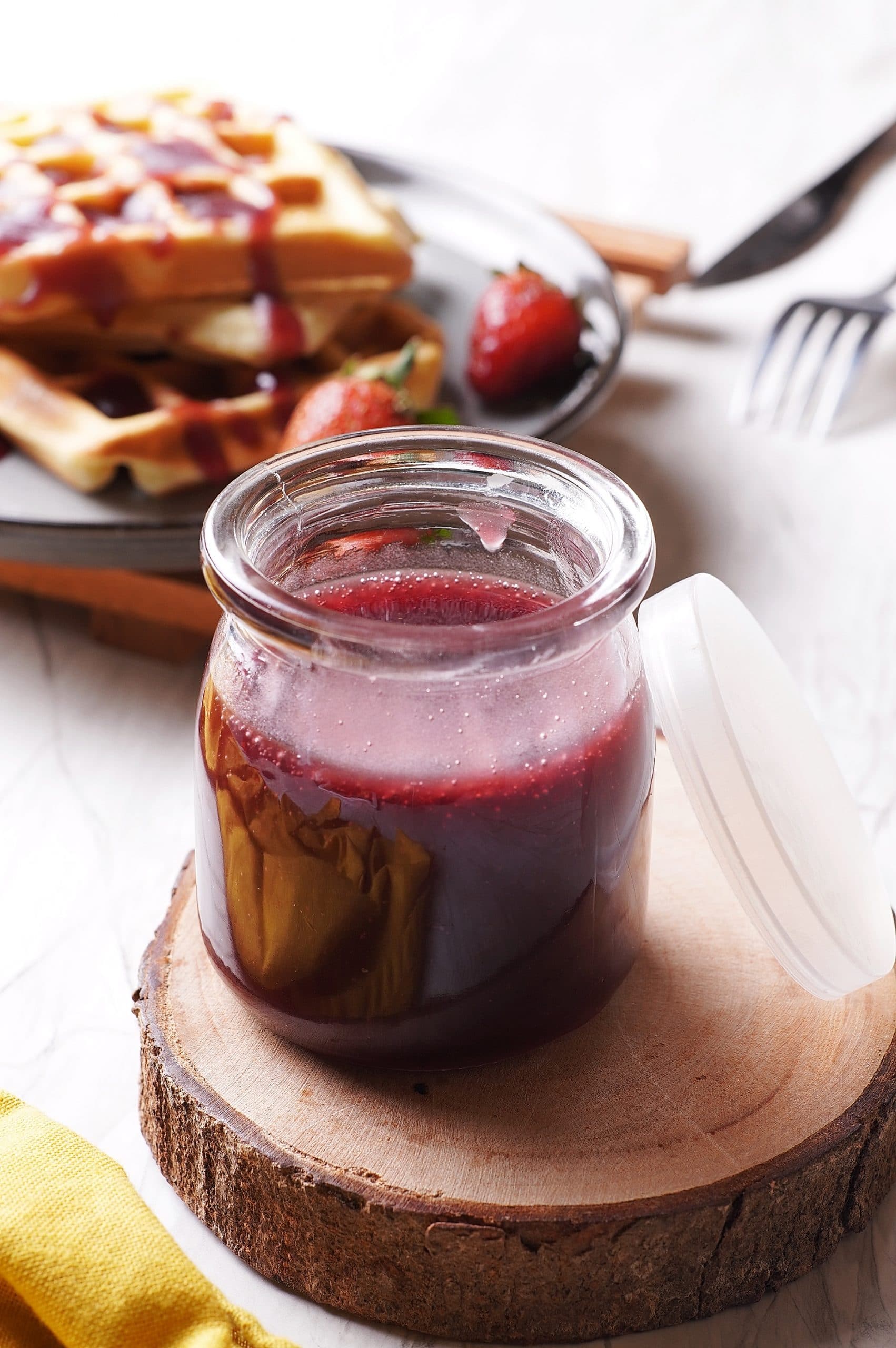 Homemade Red Wine Simple Syrup