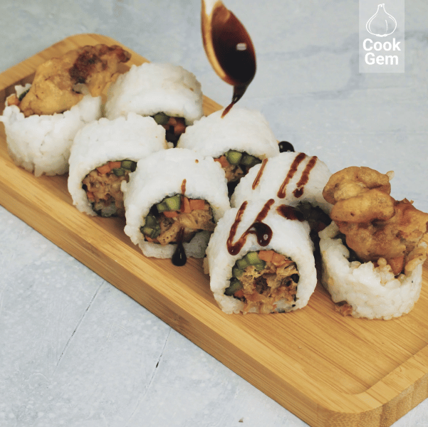 Simple Soft Shell Crab Sushi Roll