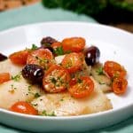 Homemade One Pan Roasted Fish with Cherry Tomatoes