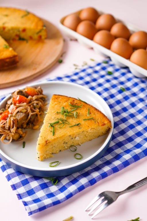 Easy Greek Cornbread with Feta