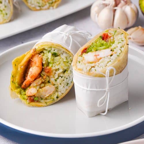 Simple Shrimp Burrito