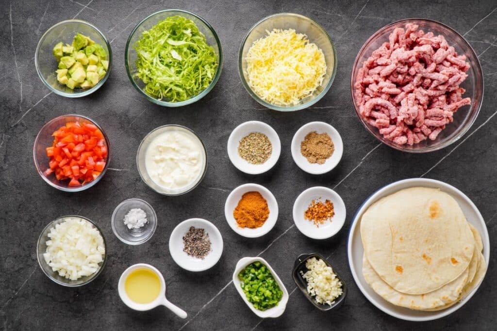 Easy Cheesy Soft Shell Beef Tacos