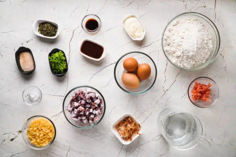 Simple Japanese Fried Octopus Balls (Takoyaki)