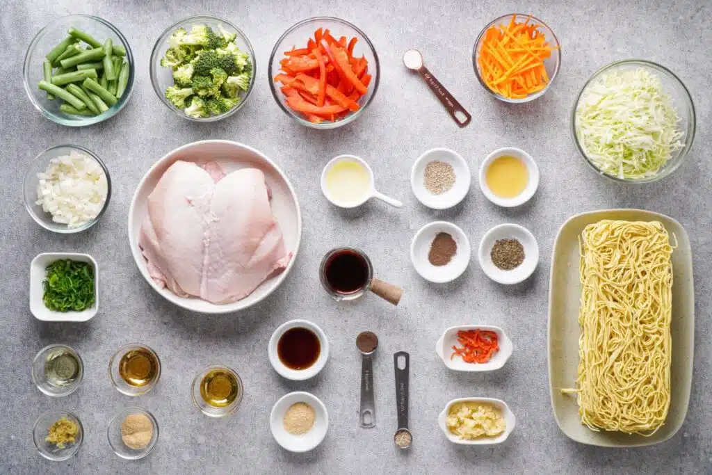 Homemade Guyanese Chow Mein