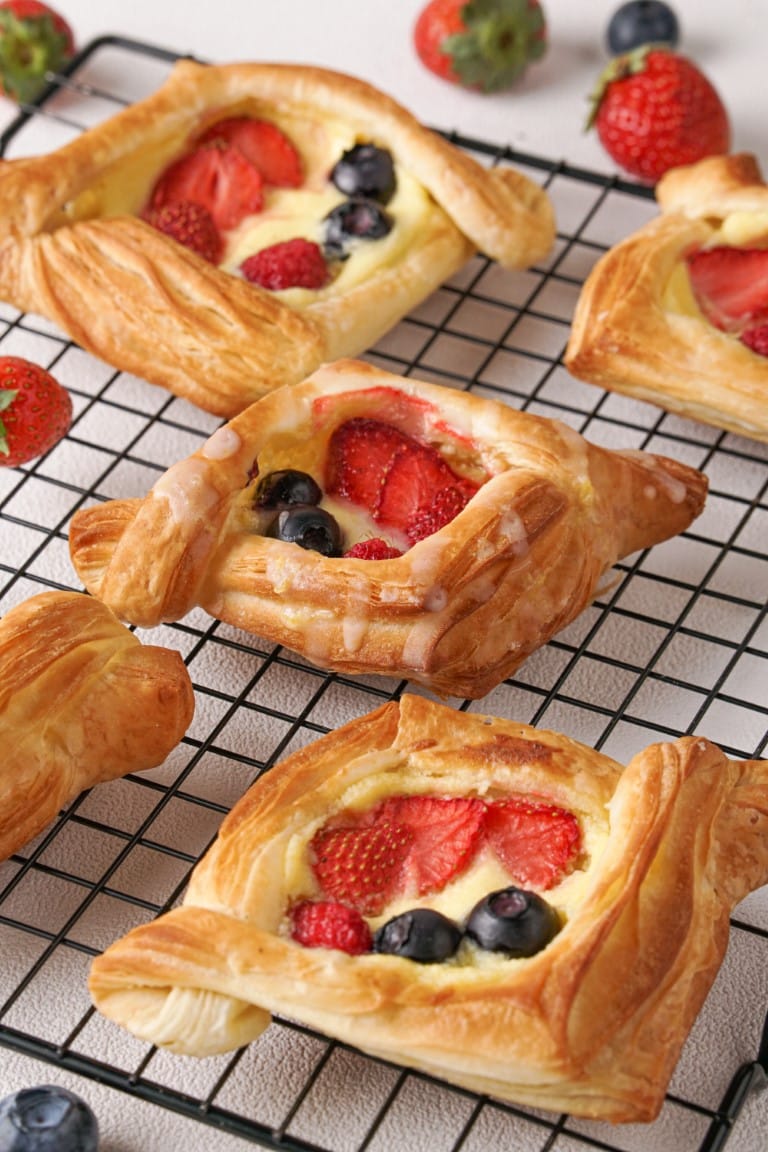Creamy Fruit Puff Pastry Danish