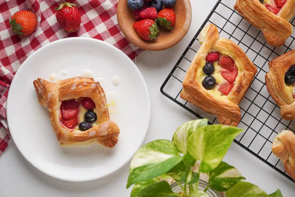 Creamy Fruit Puff Pastry Danish